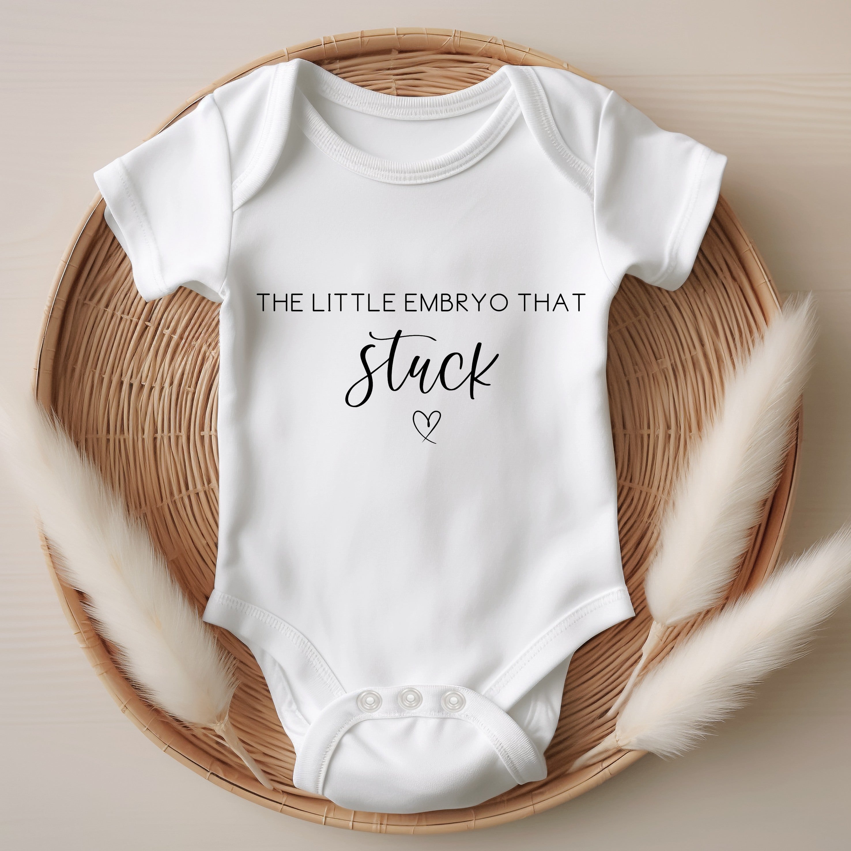 Embryo that stuck IVF Baby Announcement Vest – allaboutthebump