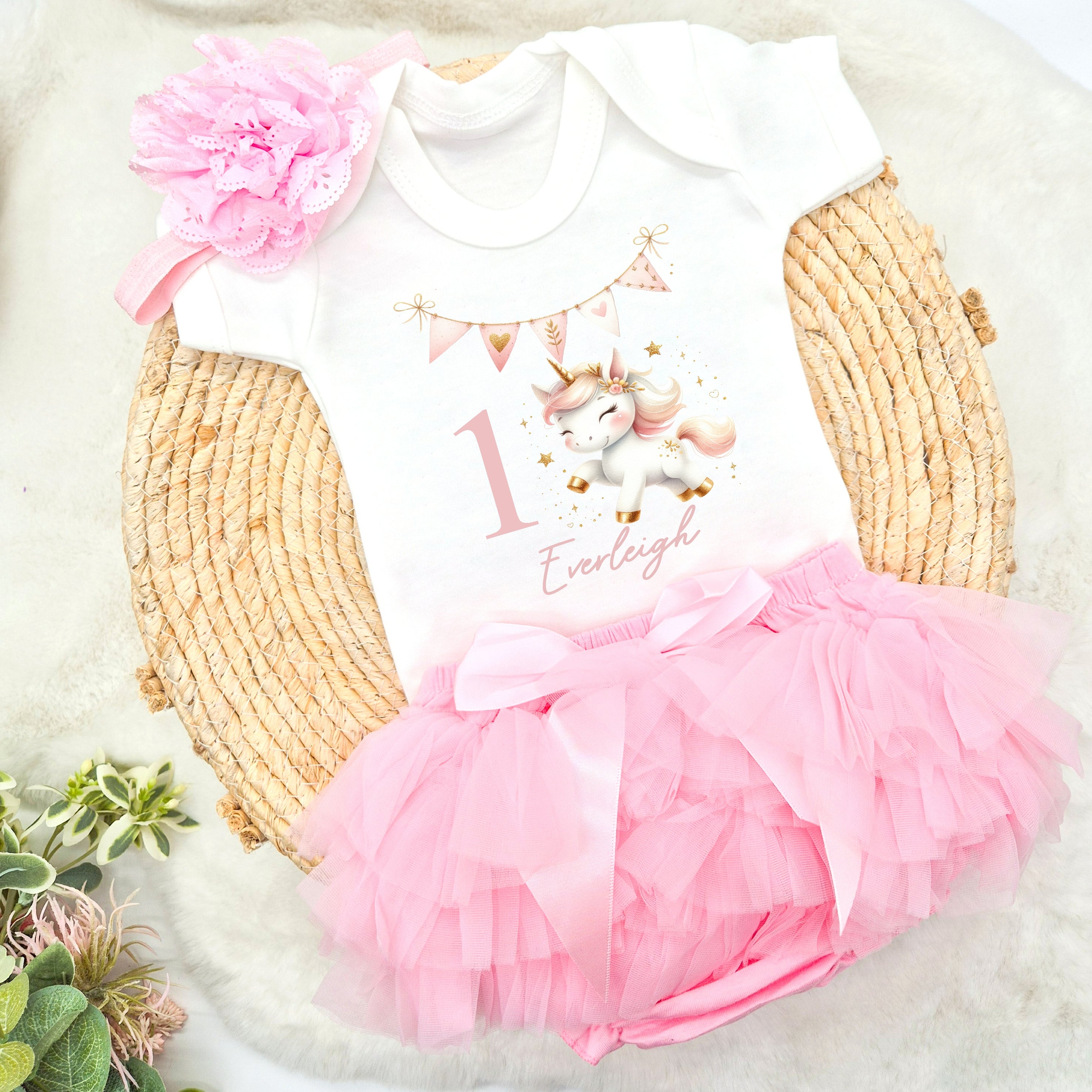 Personalised Unicorn Birthday Vest and Tutu Set – allaboutthebump