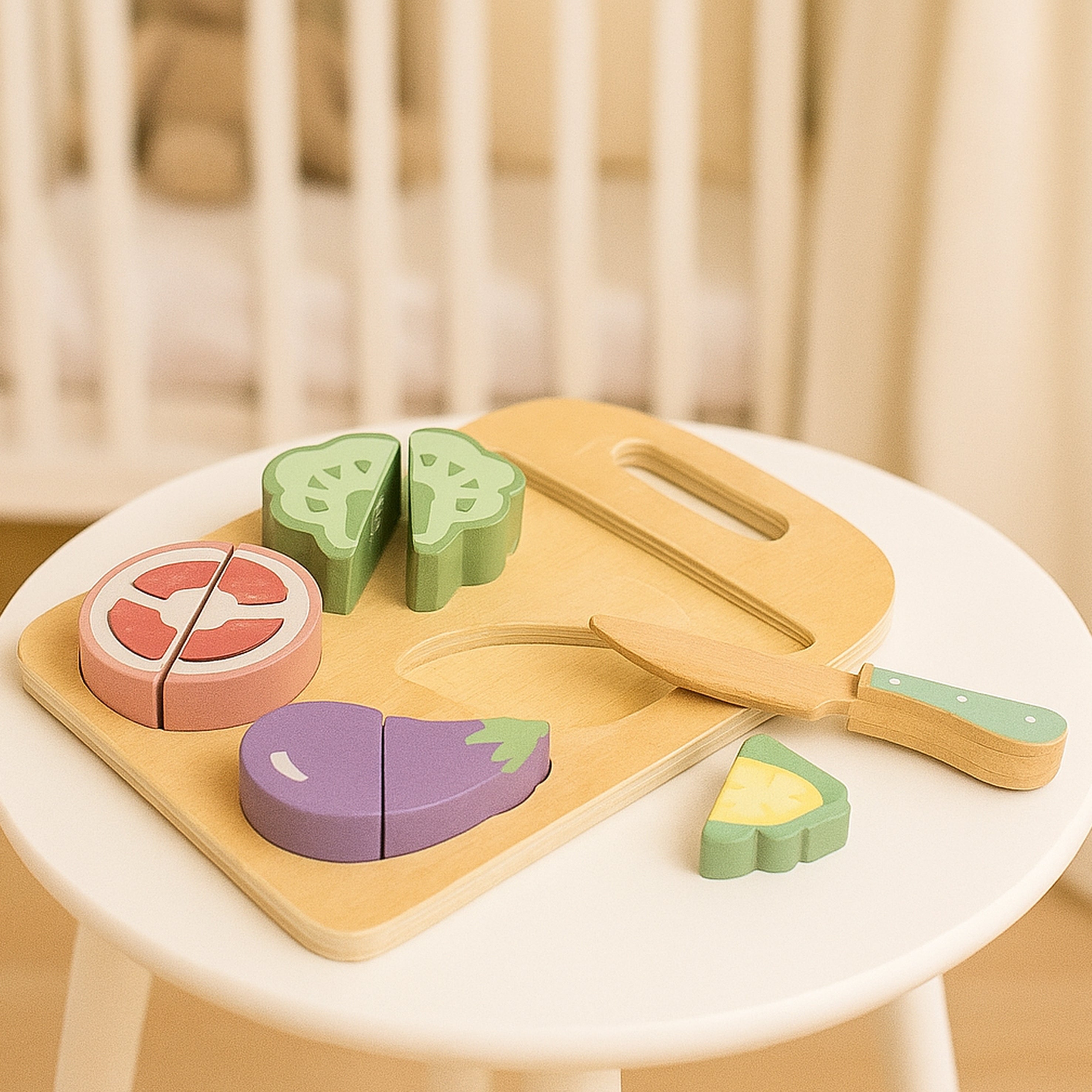 Wooden 10 Piece Vegetable Cutting Board – allaboutthebump